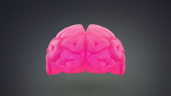 3D cute cartoon brain - TurboSquid 1519407