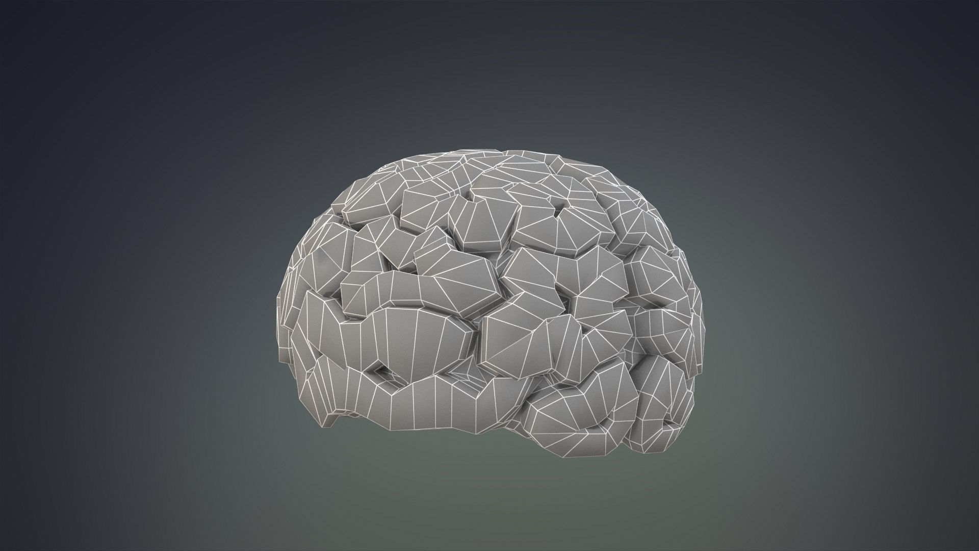 3D Cute Cartoon Brain - TurboSquid 1519407