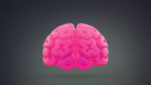 3D cute cartoon brain - TurboSquid 1519407