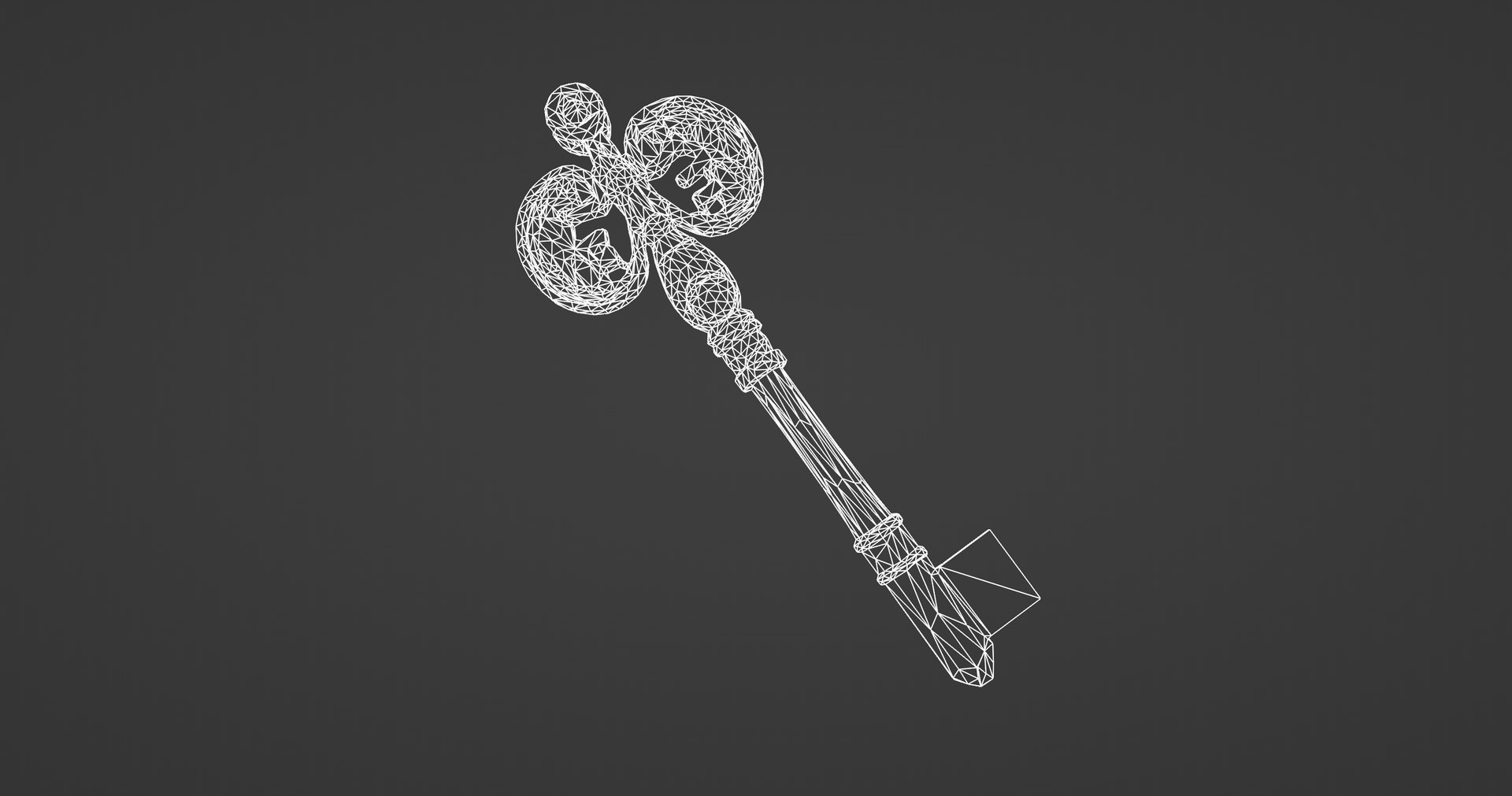 Ancient Ornate Key With Gemstone Accents 3D - TurboSquid 2361603