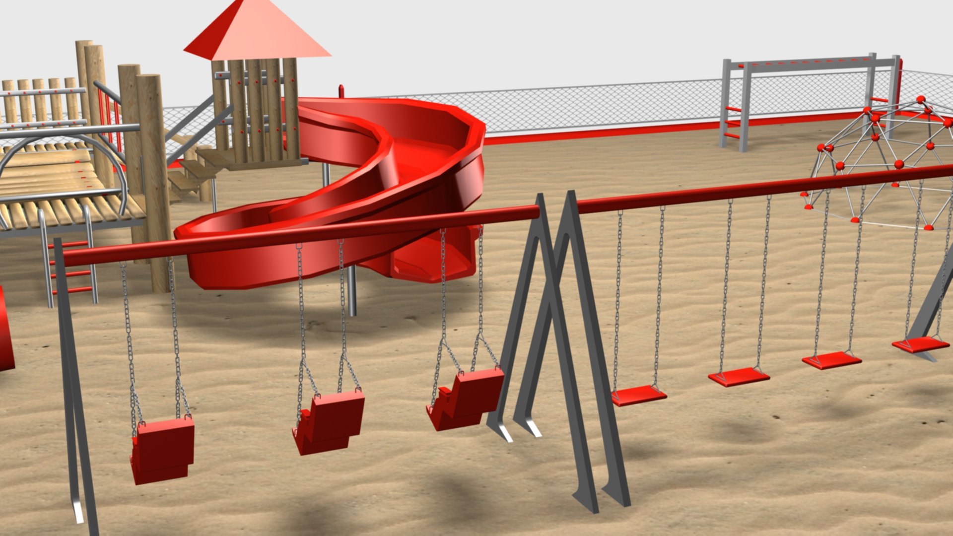 3d Playground Model