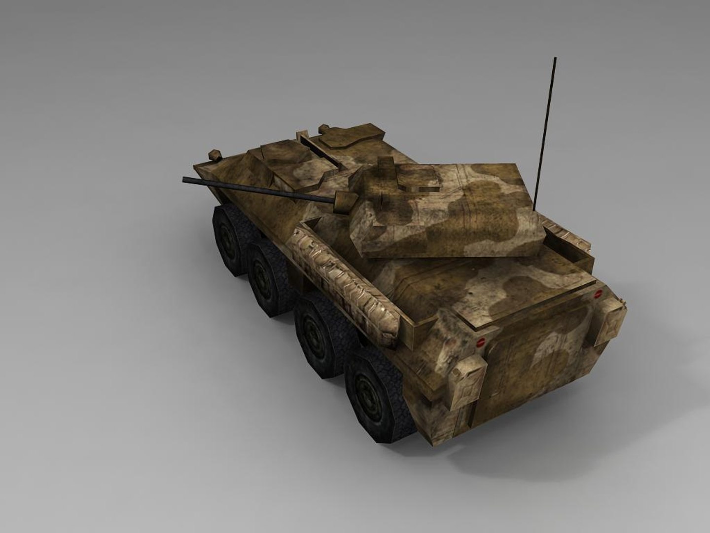 Stryker Apc Vehicle 3d Obj