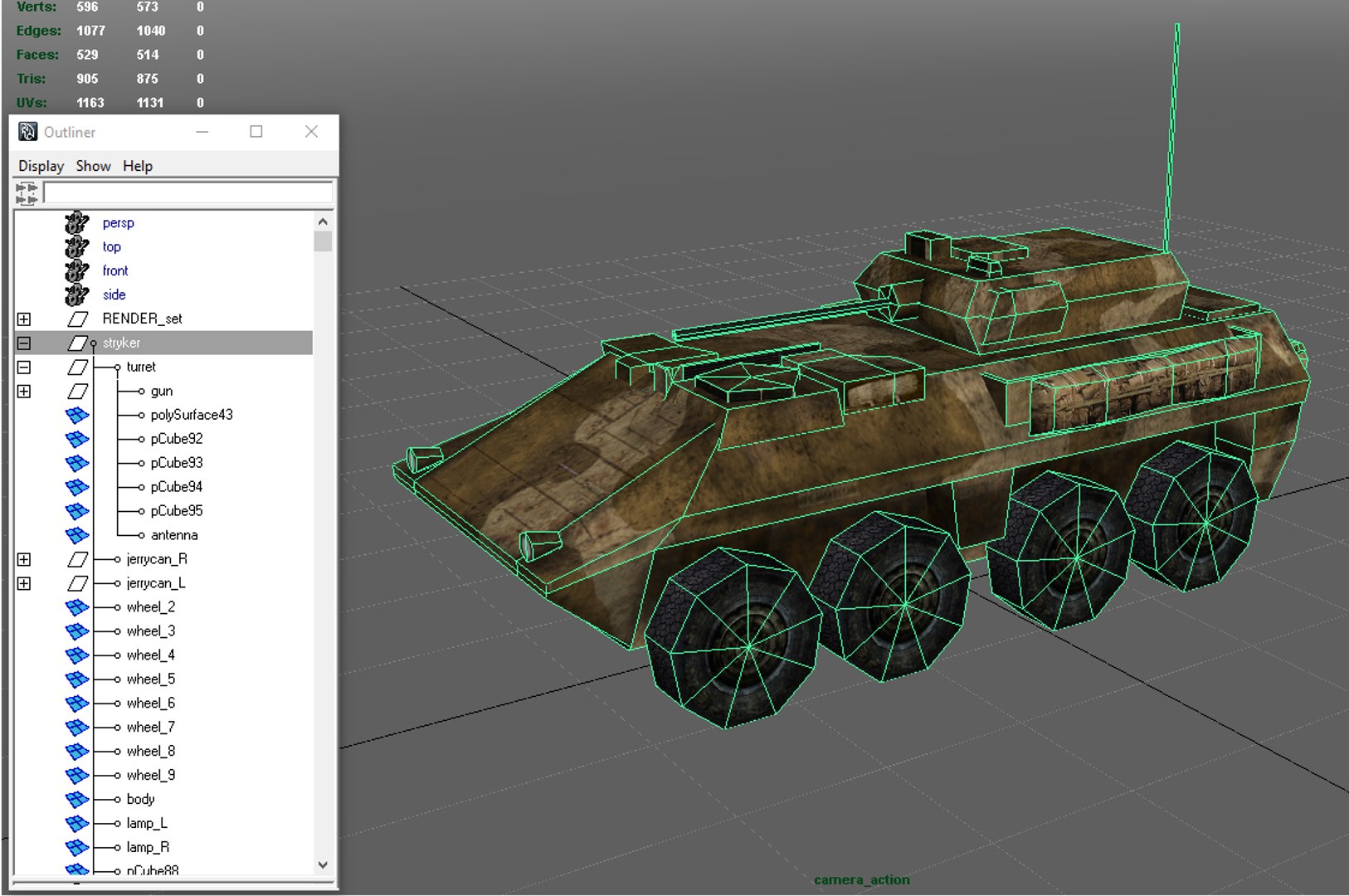 Stryker Apc Vehicle 3d Obj