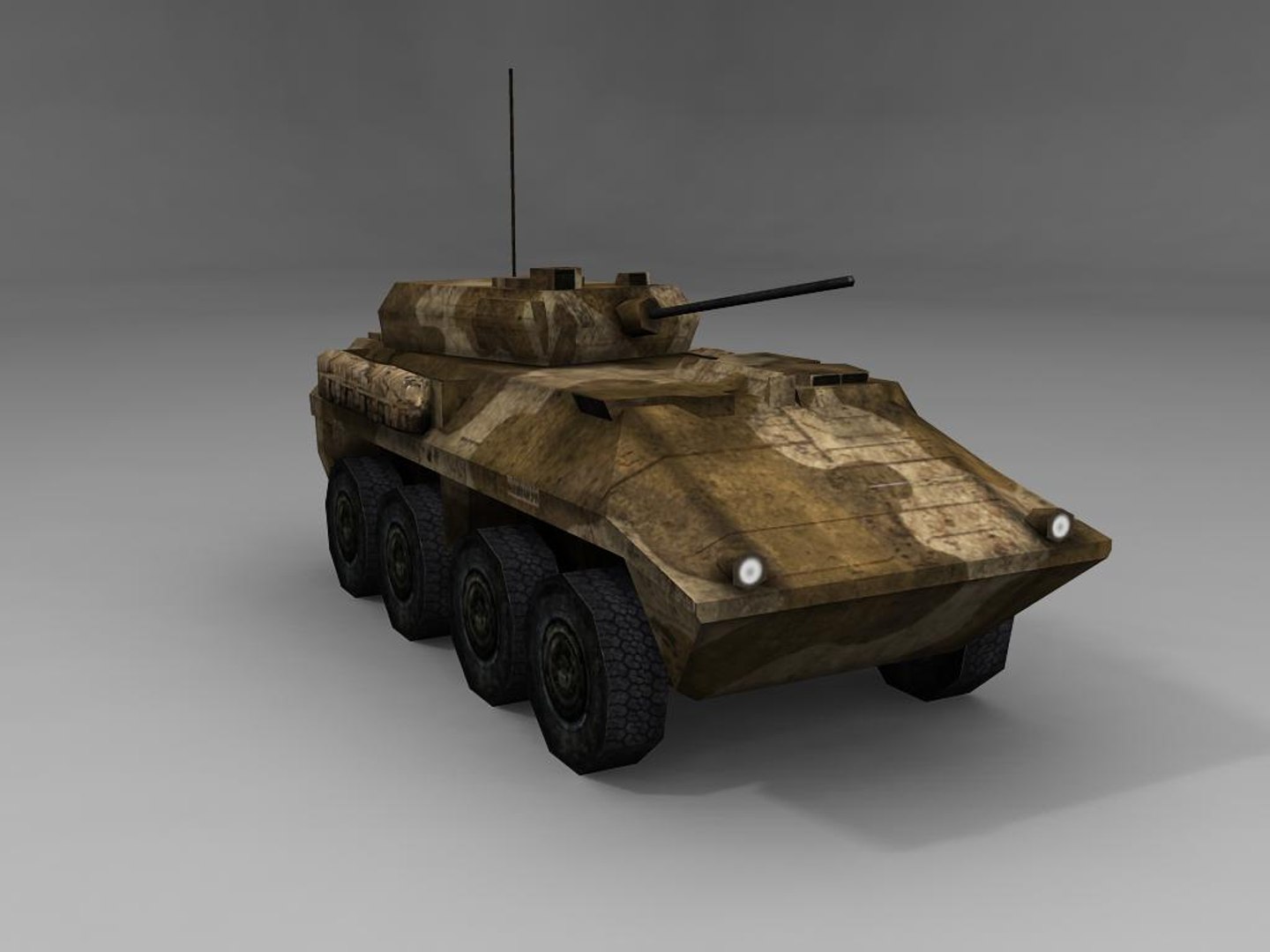Stryker Apc Vehicle 3d Obj