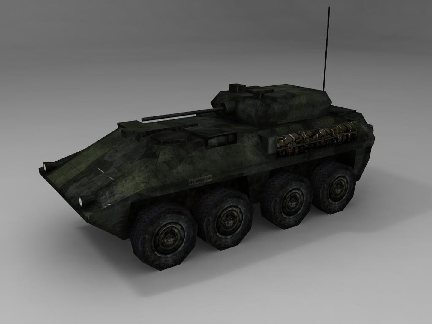 Stryker Apc Vehicle 3d Obj