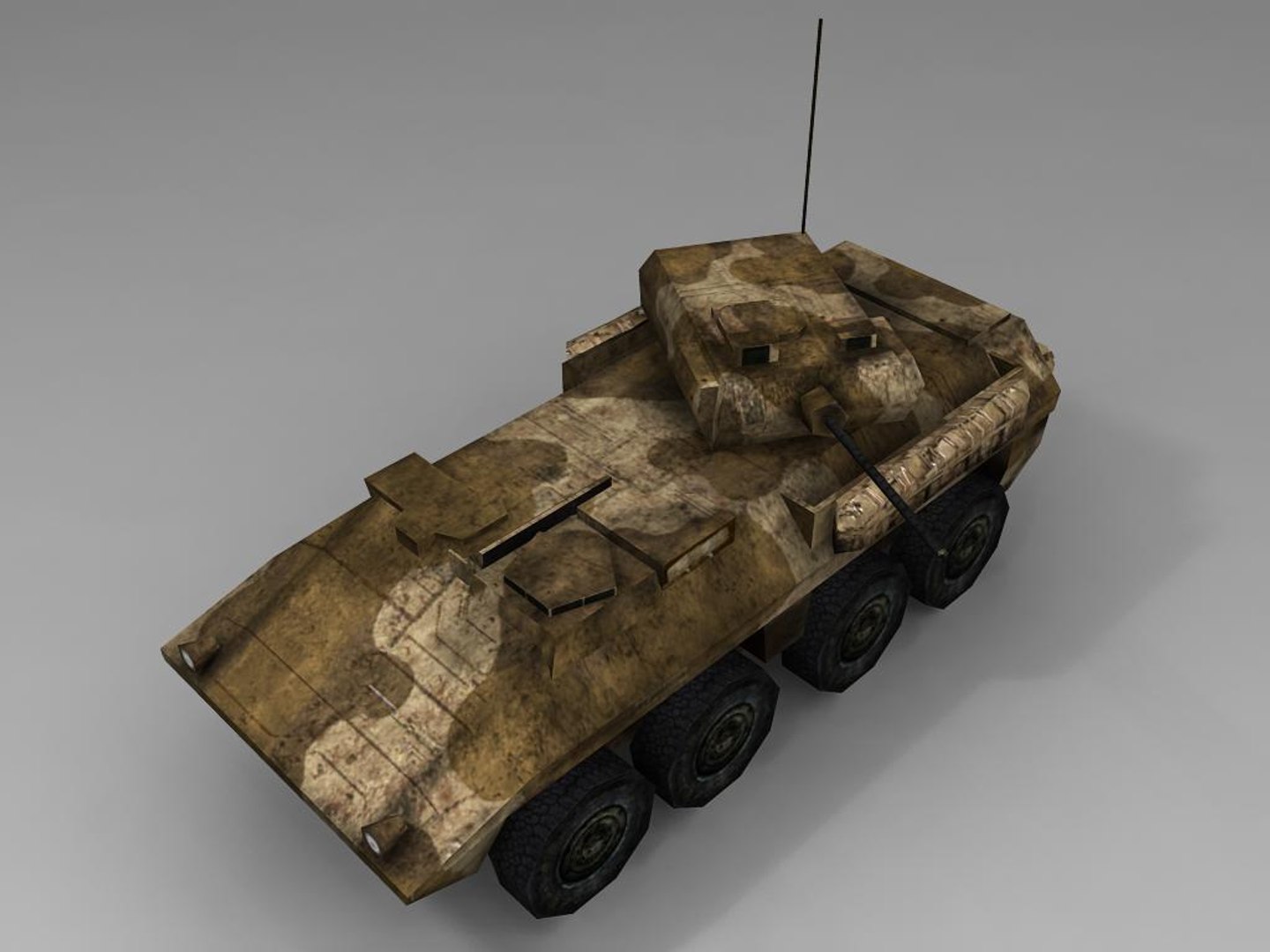 Stryker Apc Vehicle 3d Obj