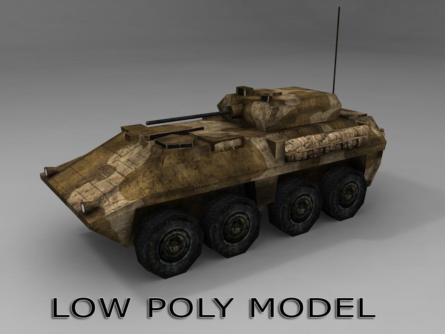 Stryker Apc Vehicle 3d Obj