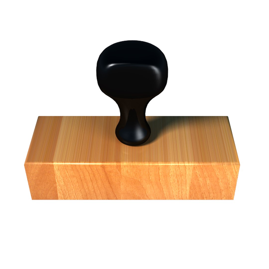 Rubber Stamp 3d Model