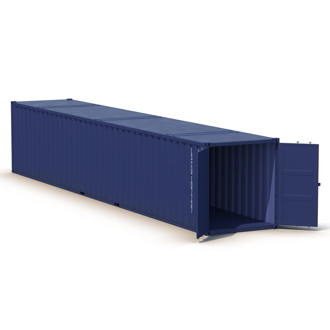 48 Ft Shipping Iso Container Obj