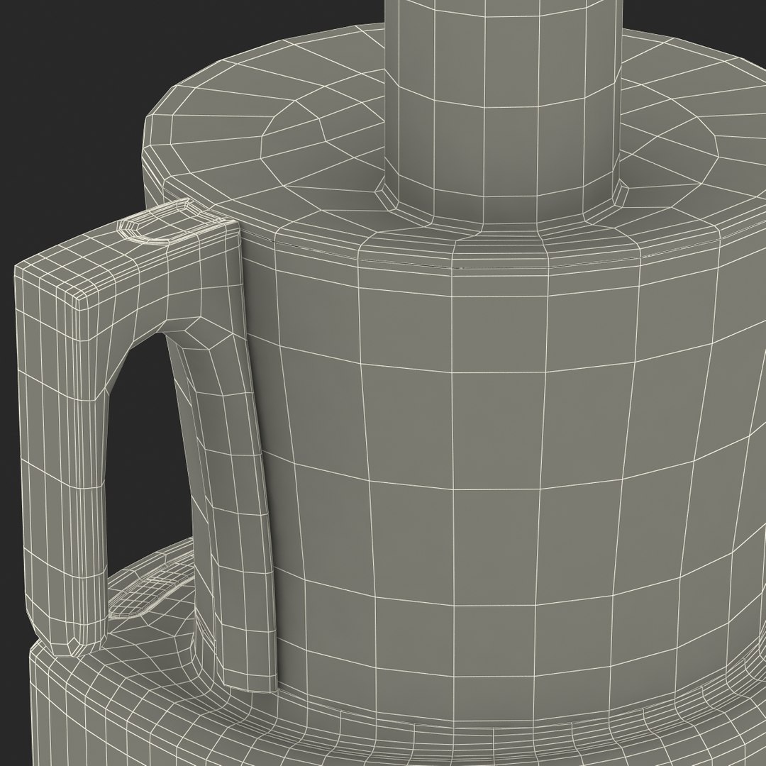 3d food processor modeled model