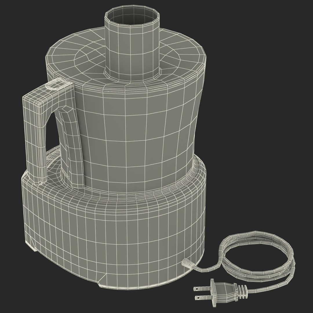 3d food processor modeled model