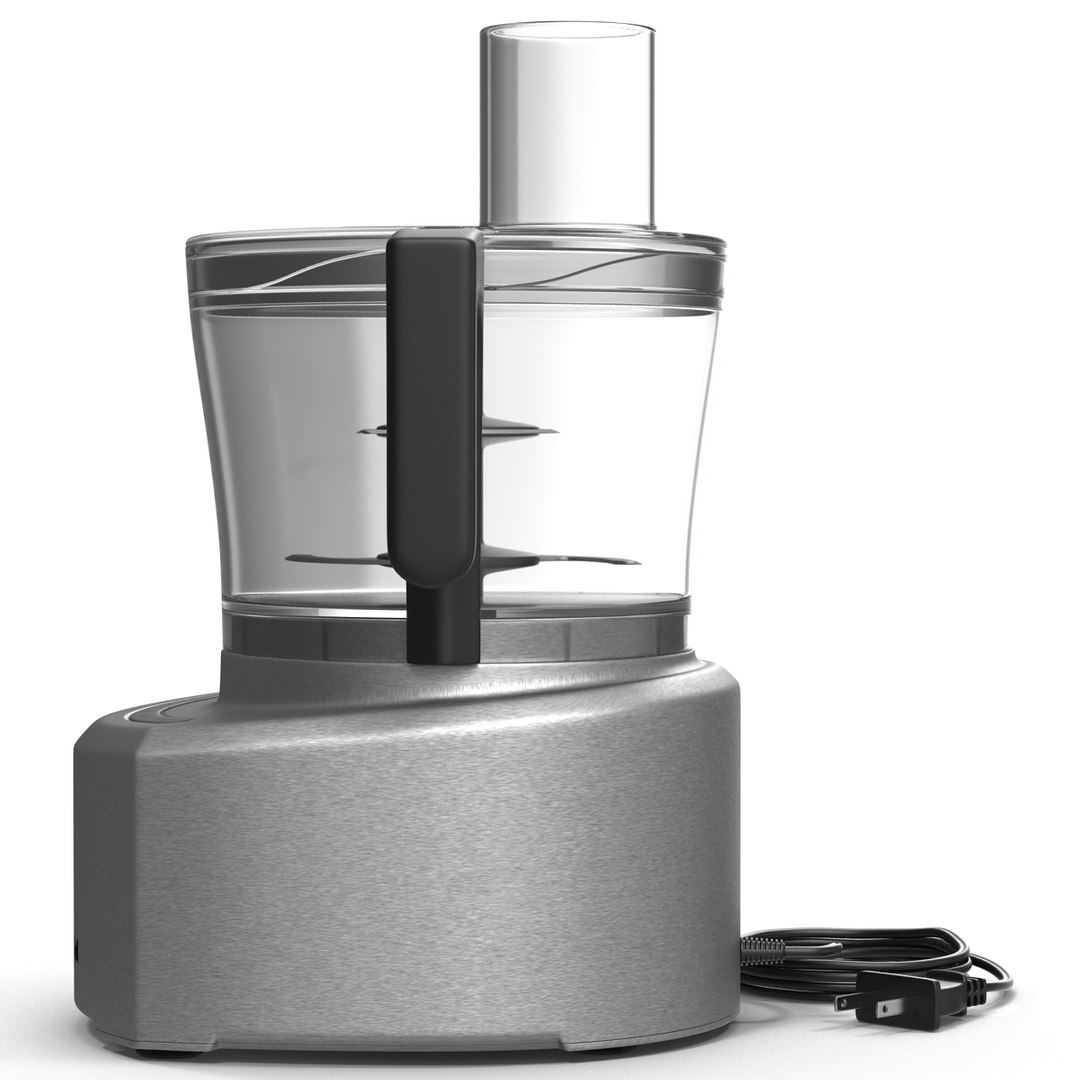 3d food processor modeled model