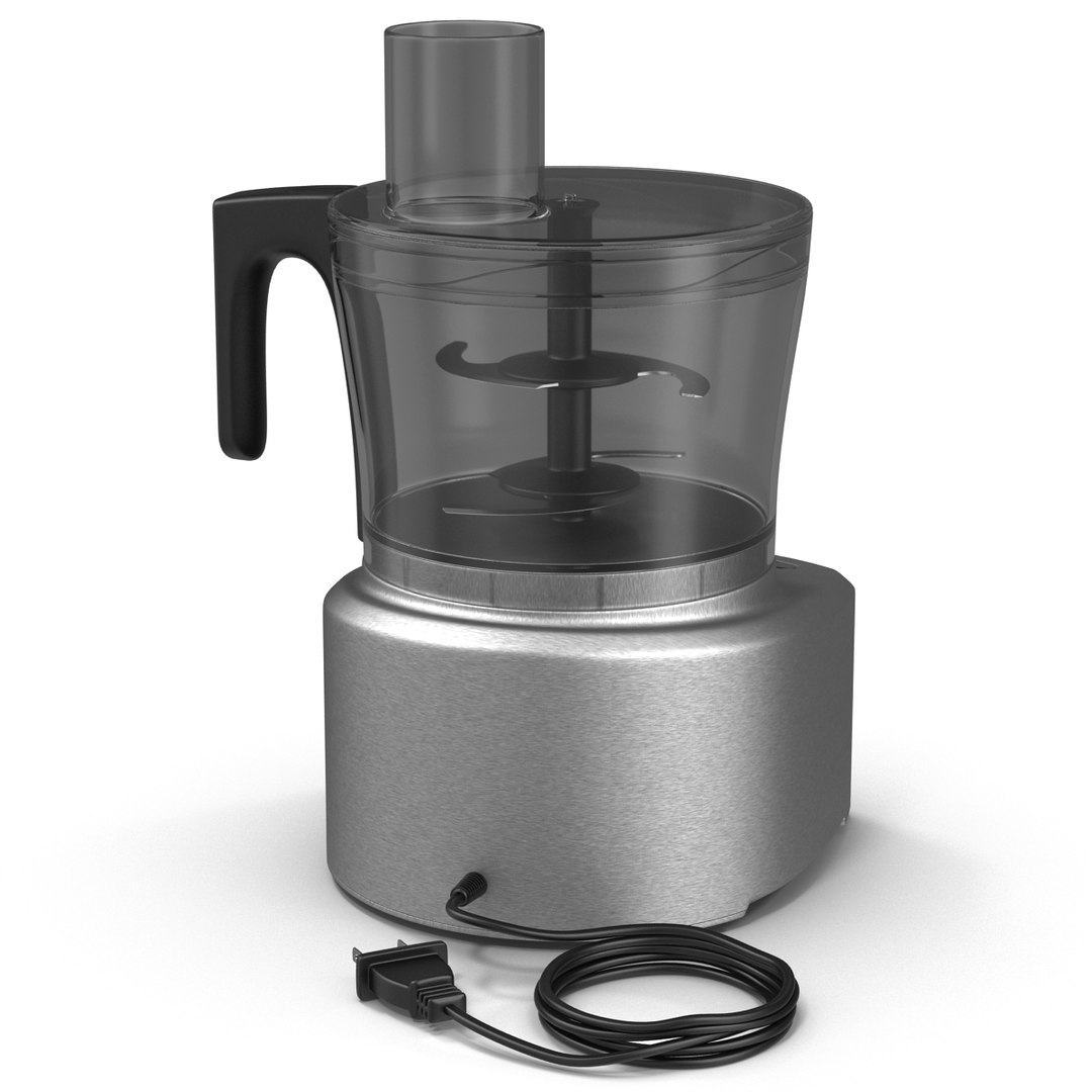3d food processor modeled model