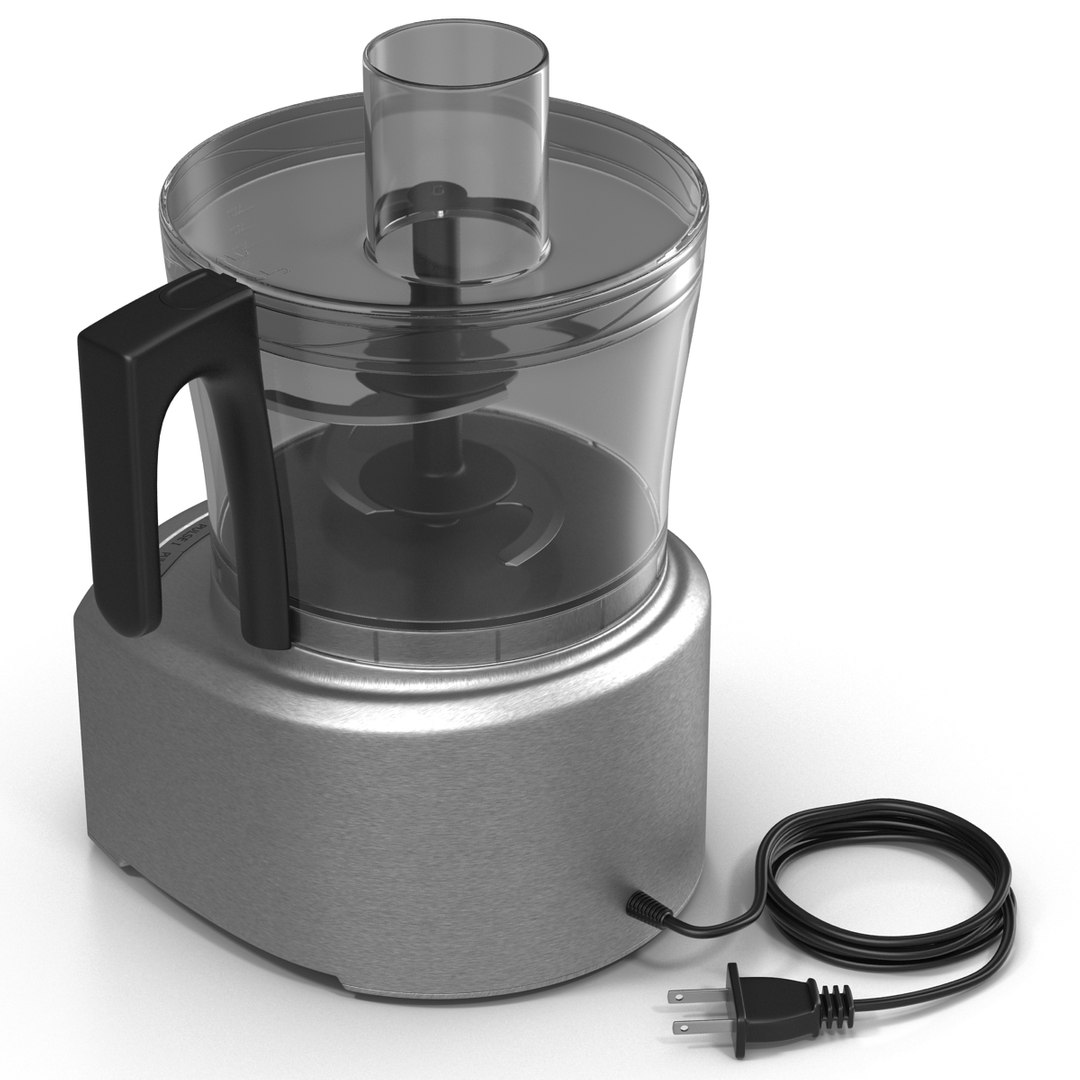 3d food processor modeled model
