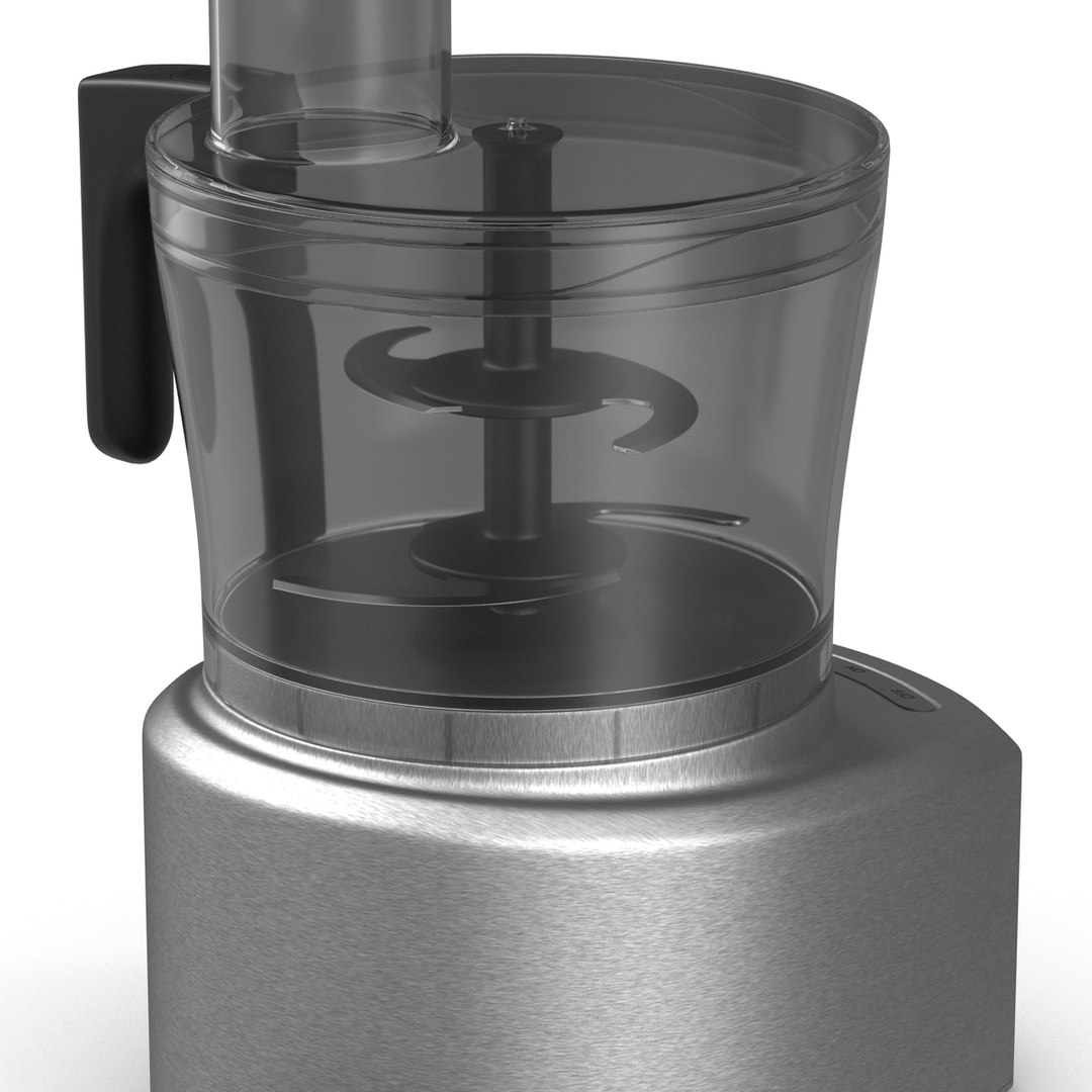 3d food processor modeled model