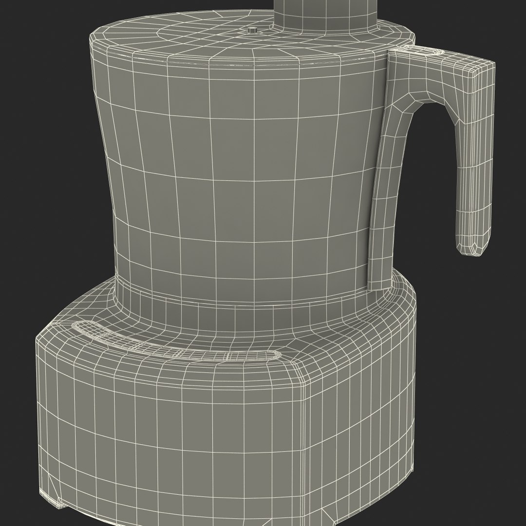3d food processor modeled model