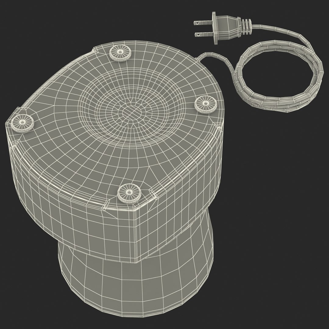 3d food processor modeled model