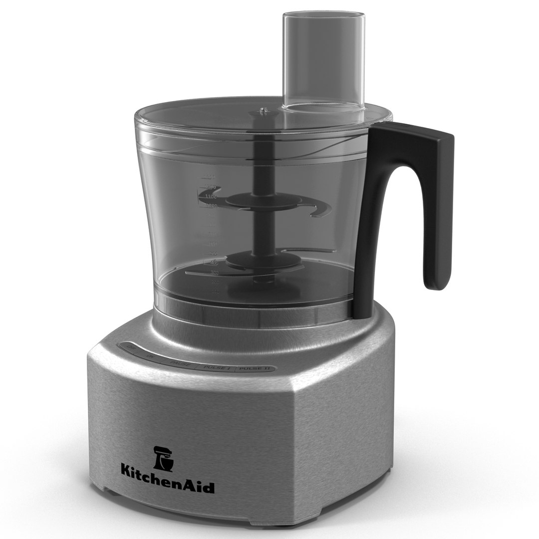 3d food processor modeled model