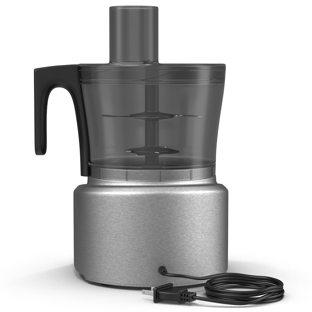 3d food processor modeled model