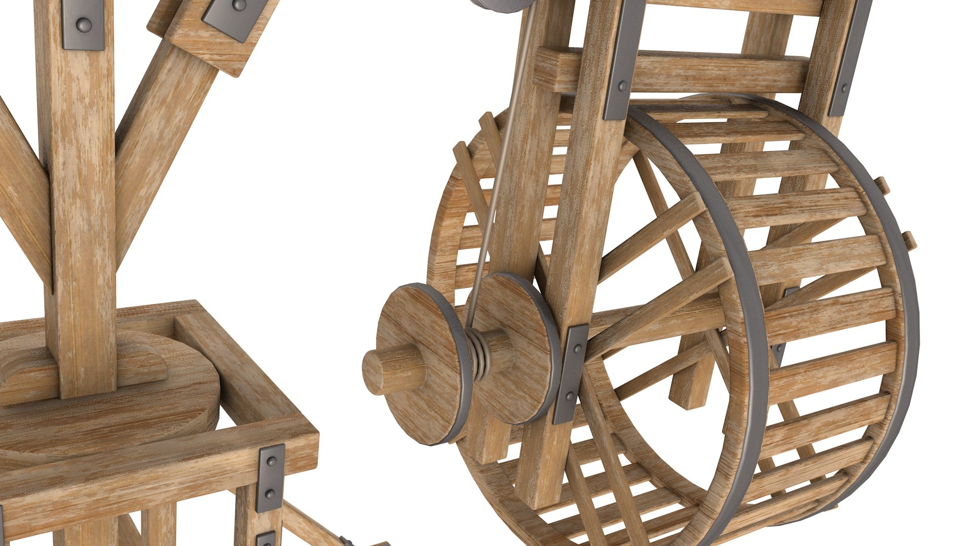 3D Model Wooden Crane - TurboSquid 1974781