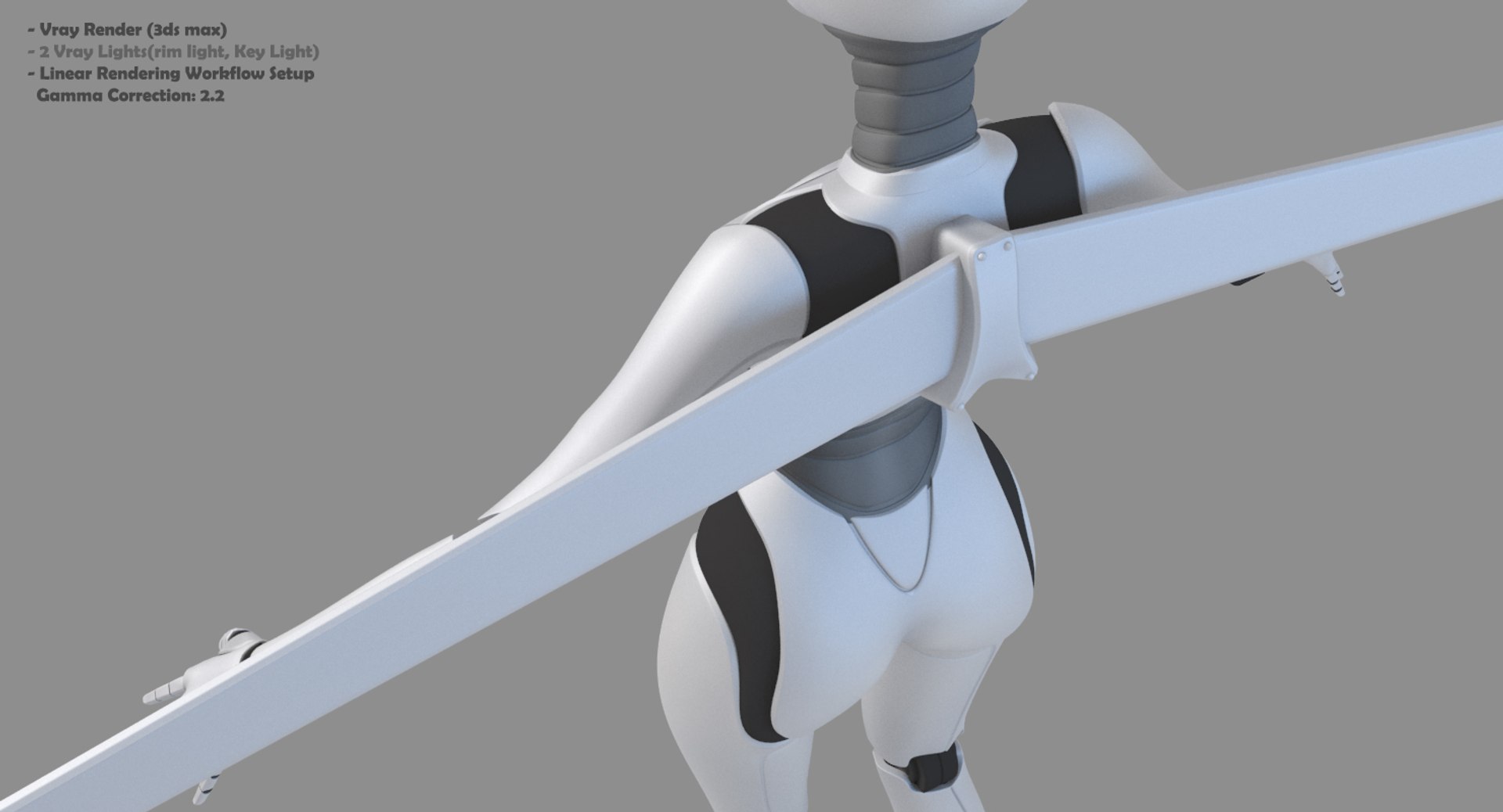 3d model female android
