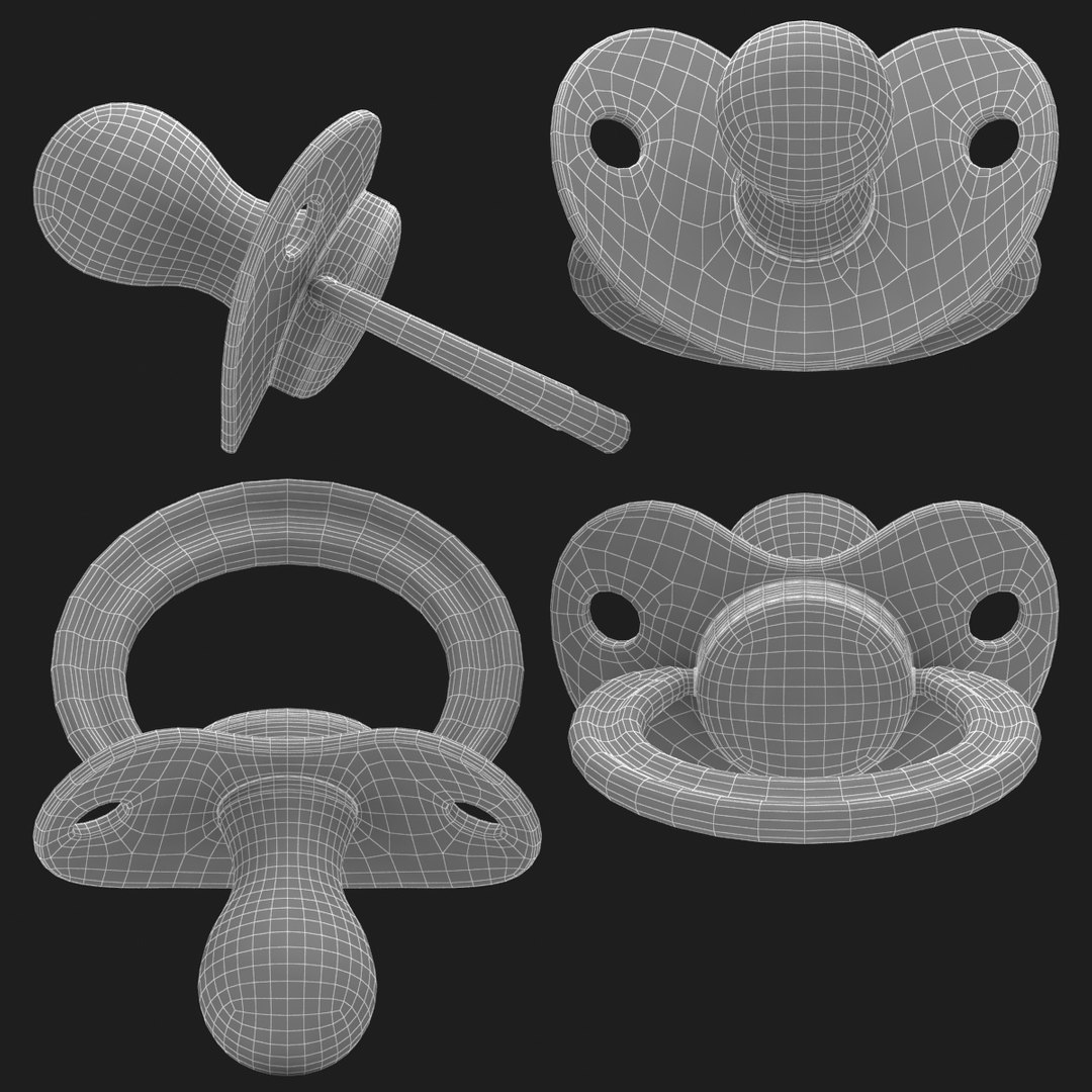Realistic Pacifier 3D Model - TurboSquid 1321894