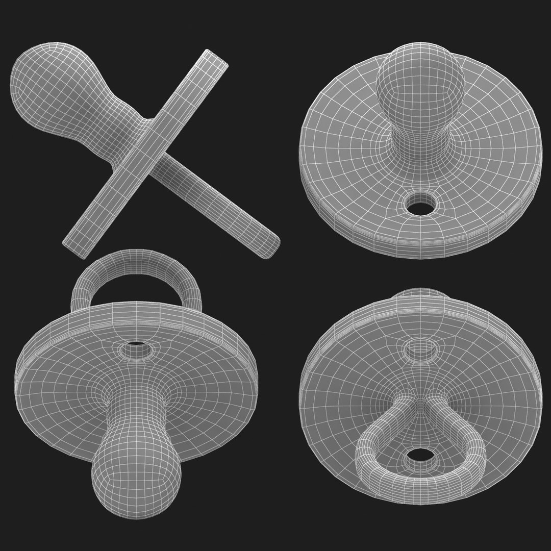 Realistic Pacifier 3D Model - TurboSquid 1321894