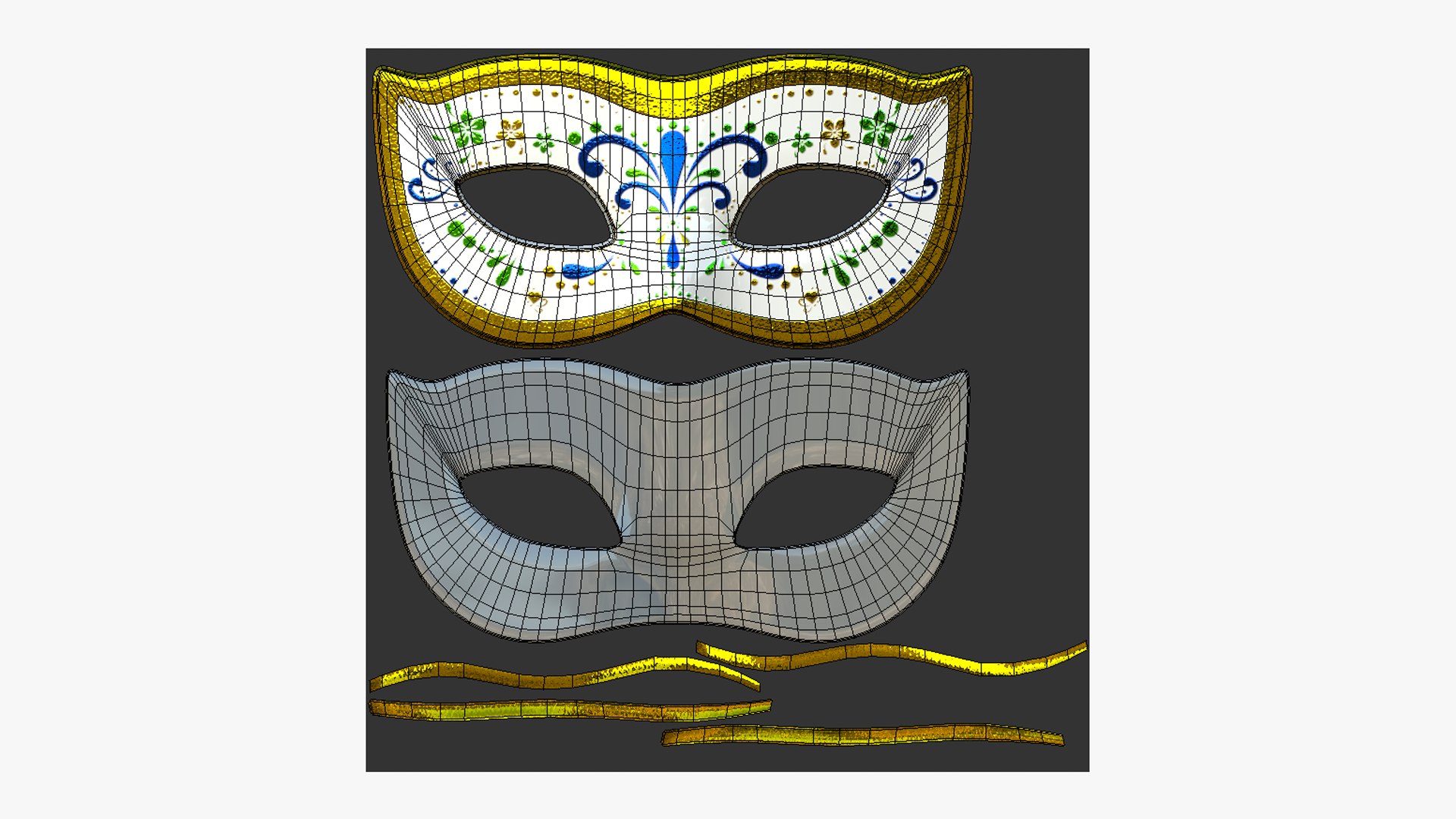 Carnival Mask C03 Brazilian - Costume Character Design 3D - TurboSquid ...