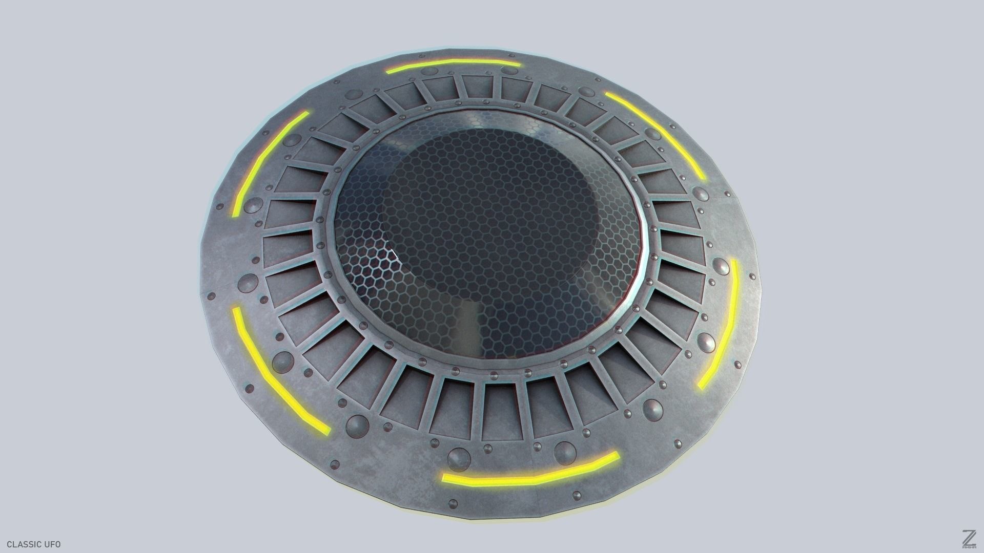 3D Classic UFO Model - TurboSquid 2244625