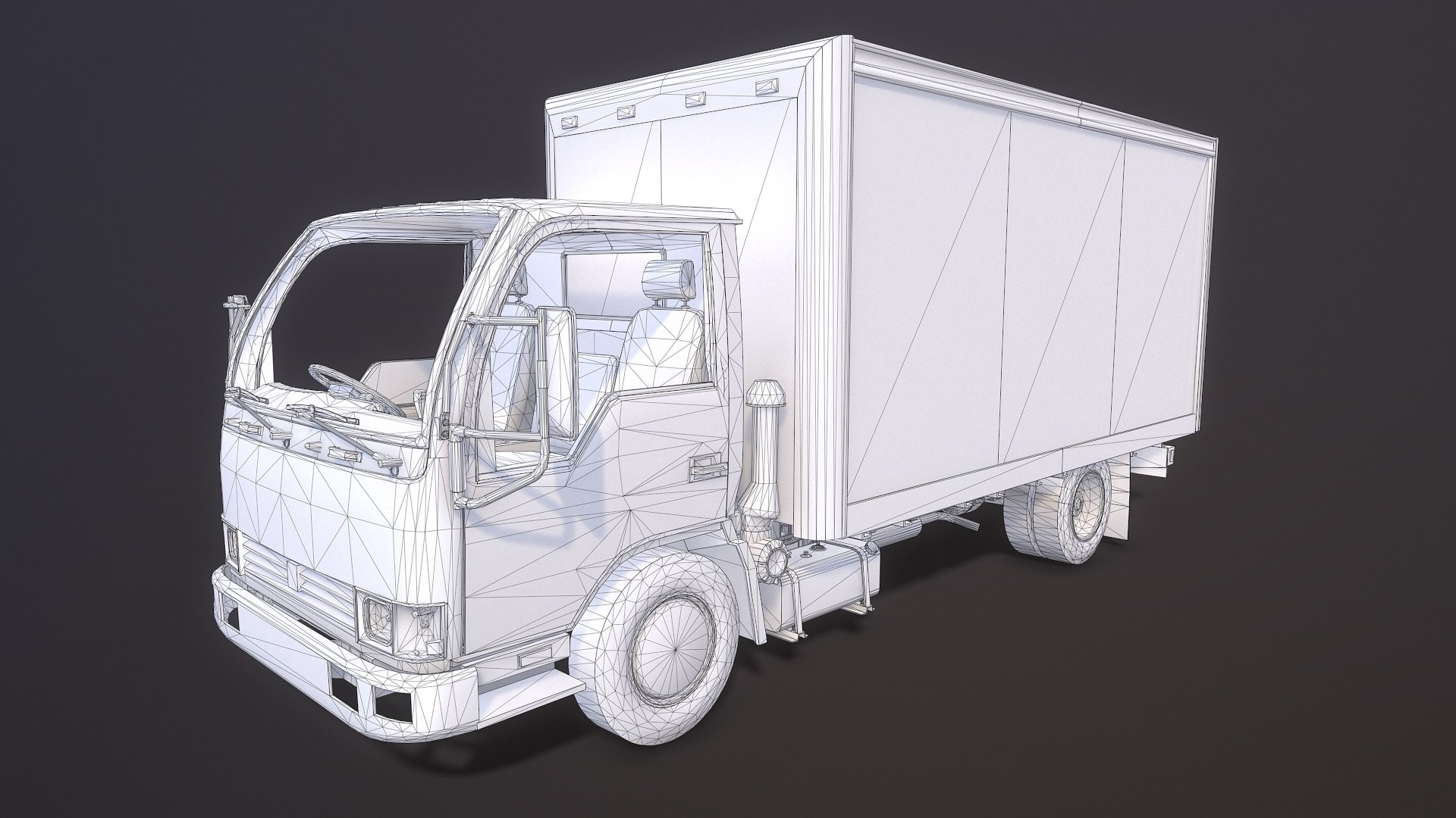 3D Truck PBR Low-poly Model - TurboSquid 1745538