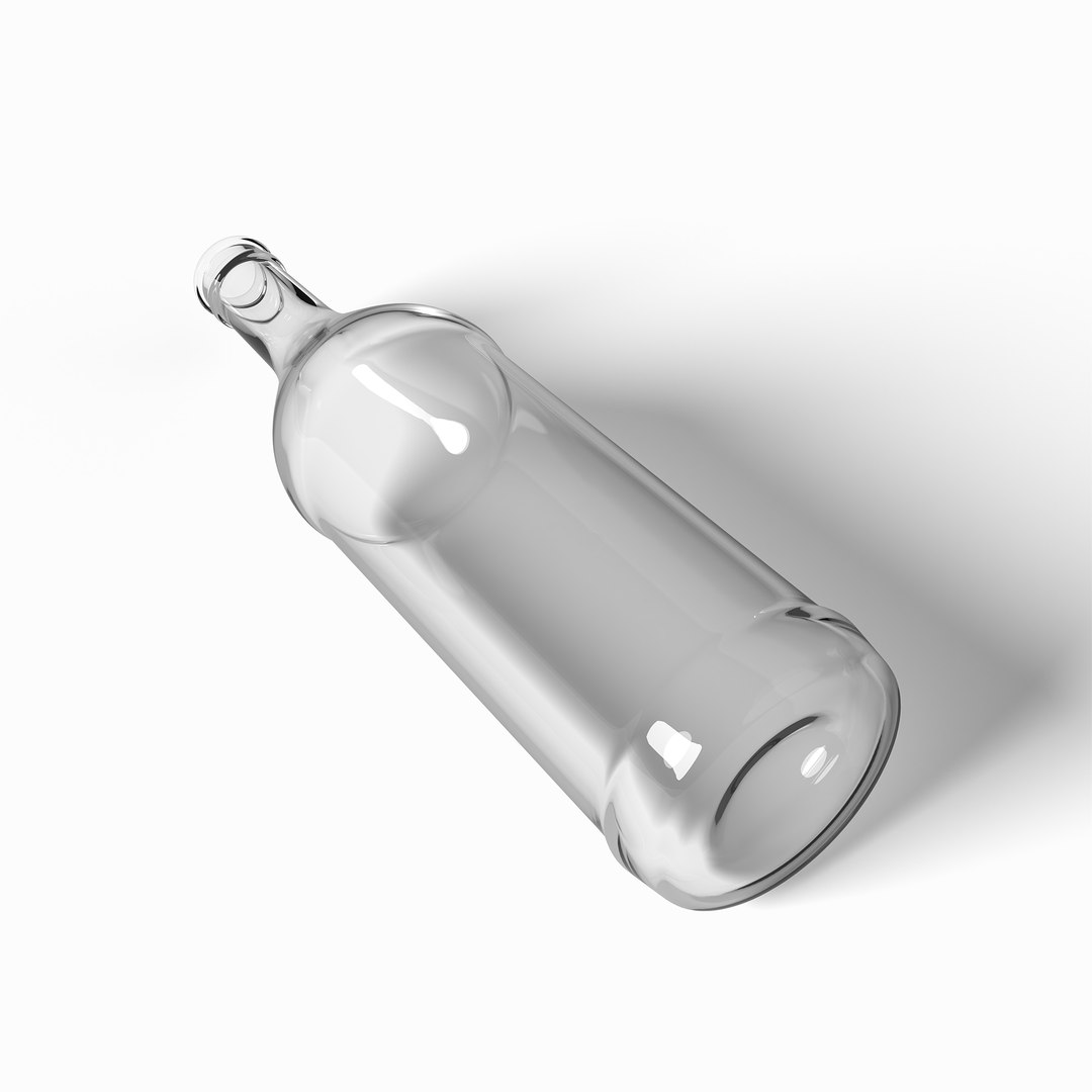 Realistic 3D Model Of A Glass Bottle 3D Model - TurboSquid 2092325