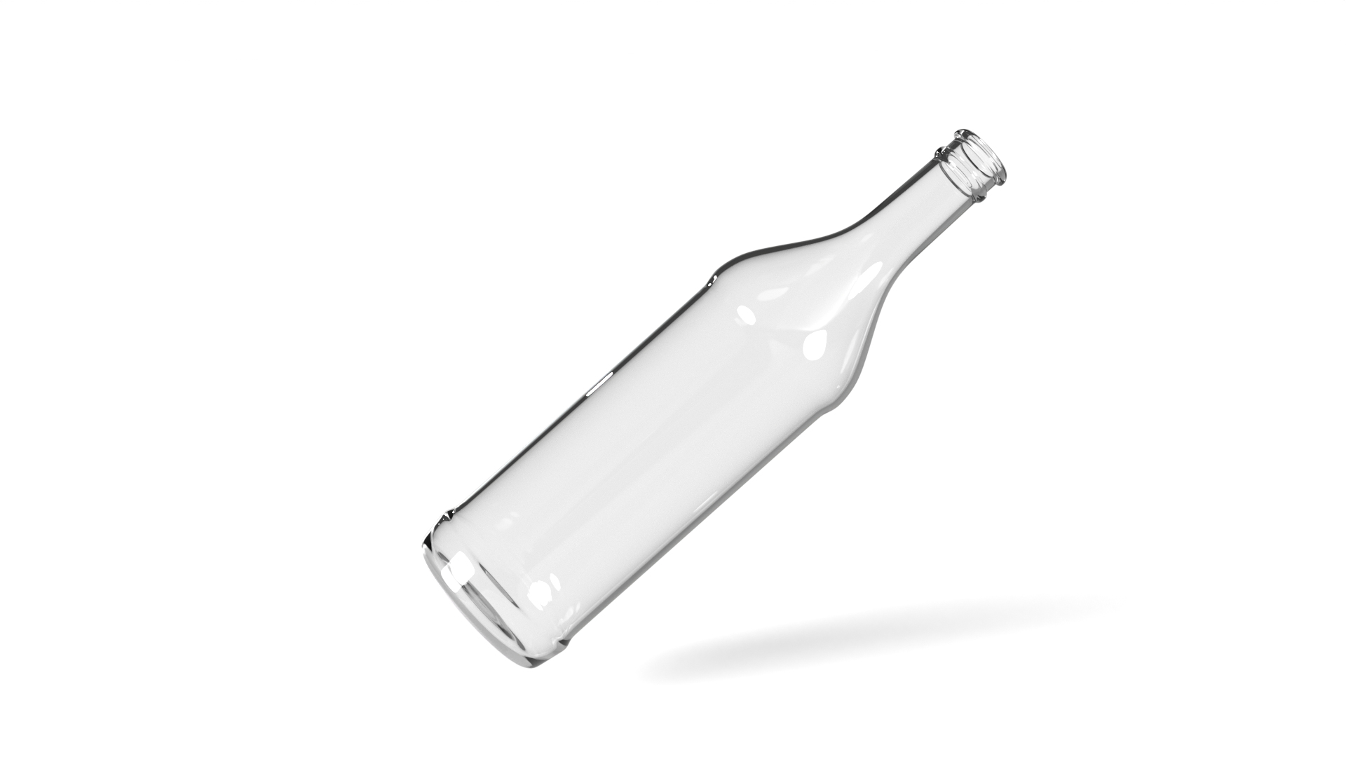 Realistic 3D Model Of A Glass Bottle 3D Model - TurboSquid 2092325