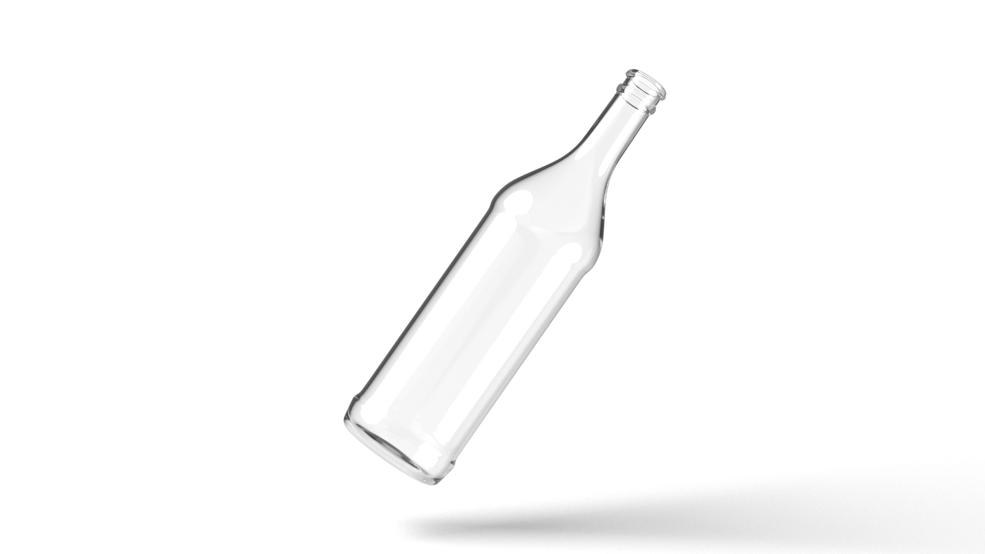 Realistic 3D model of a glass bottle 3D model - TurboSquid 2092325