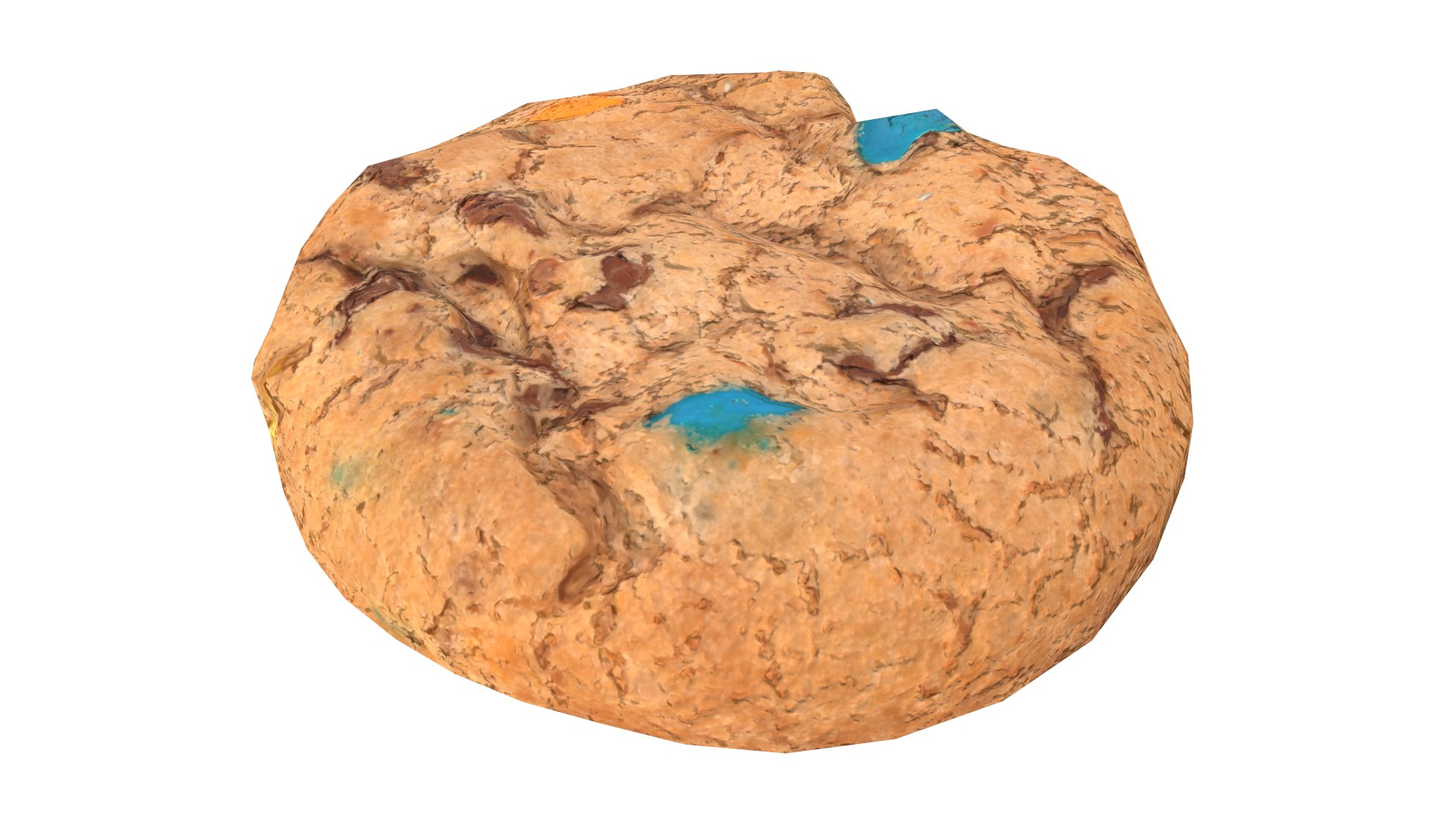 3D Colored Chip Cookie AR VR PBR Lowpoly with game ready 3d Model model ...