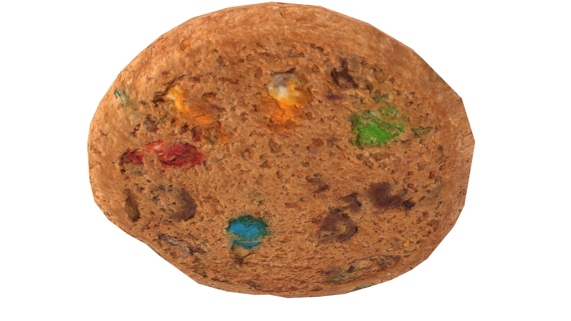 3D Colored Chip Cookie AR VR PBR Lowpoly with game ready model ...