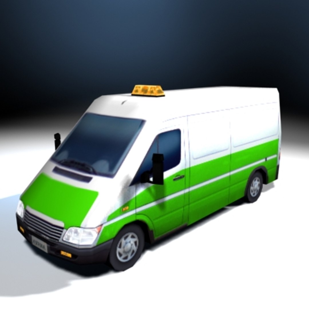 3d model utility van