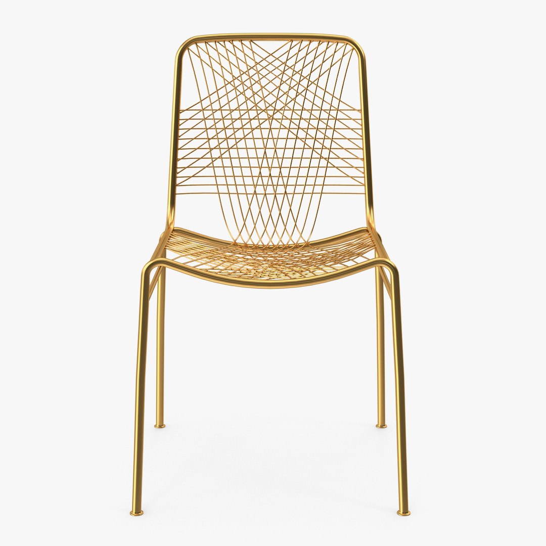 3D Golden Chair v1 - TurboSquid 1992508