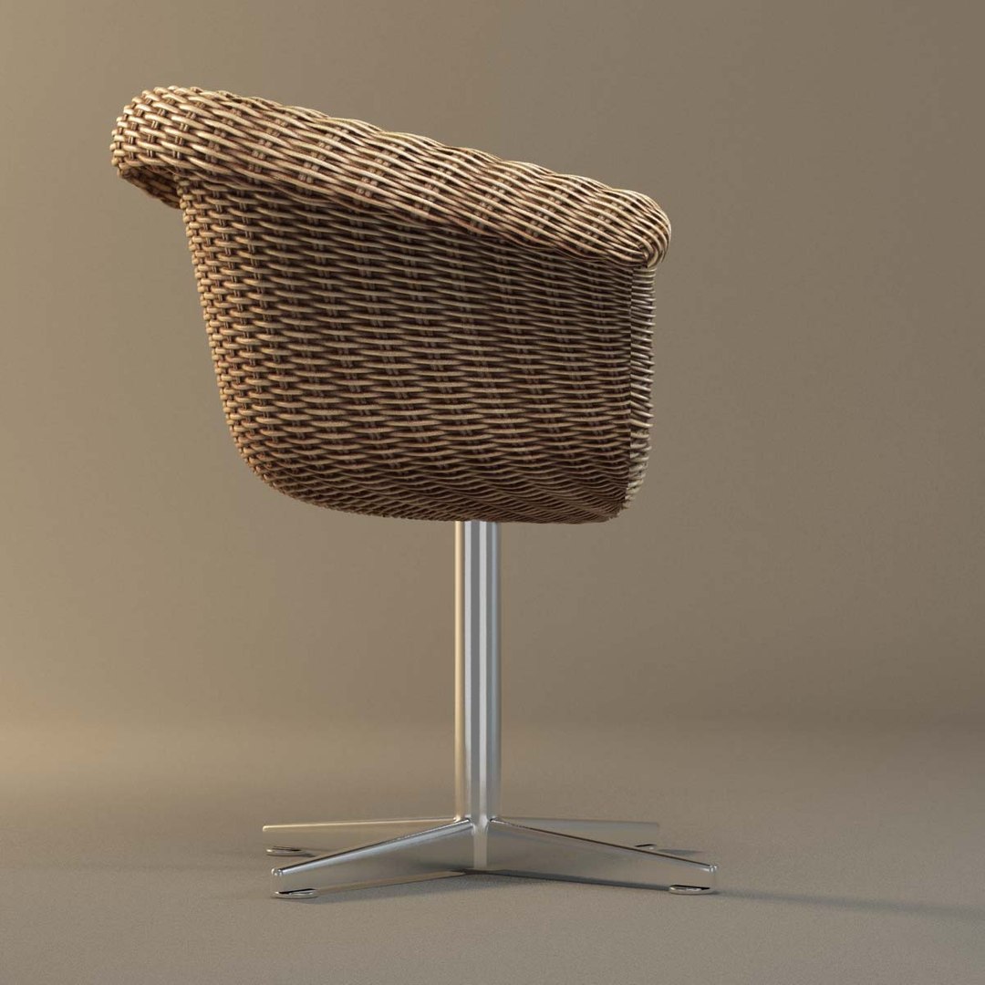 wicker chair 3d model