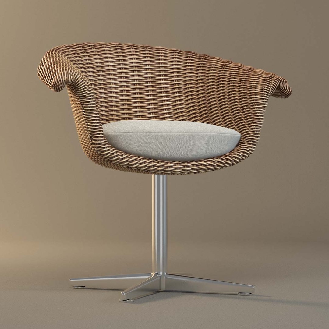 wicker chair 3d model