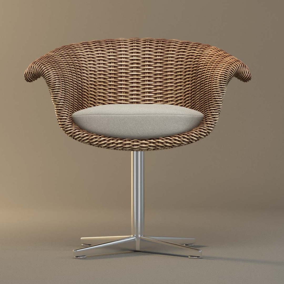 wicker chair 3d model