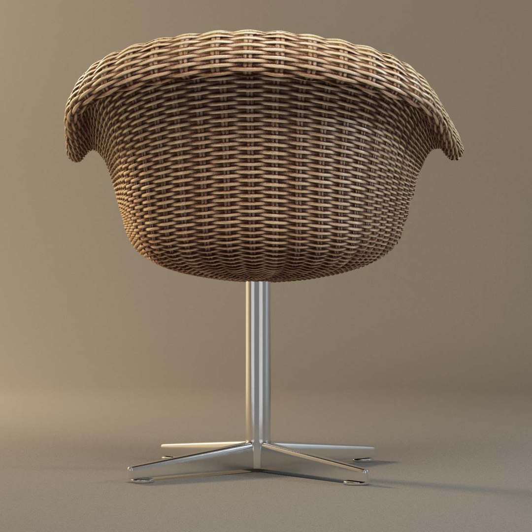 wicker chair 3d model