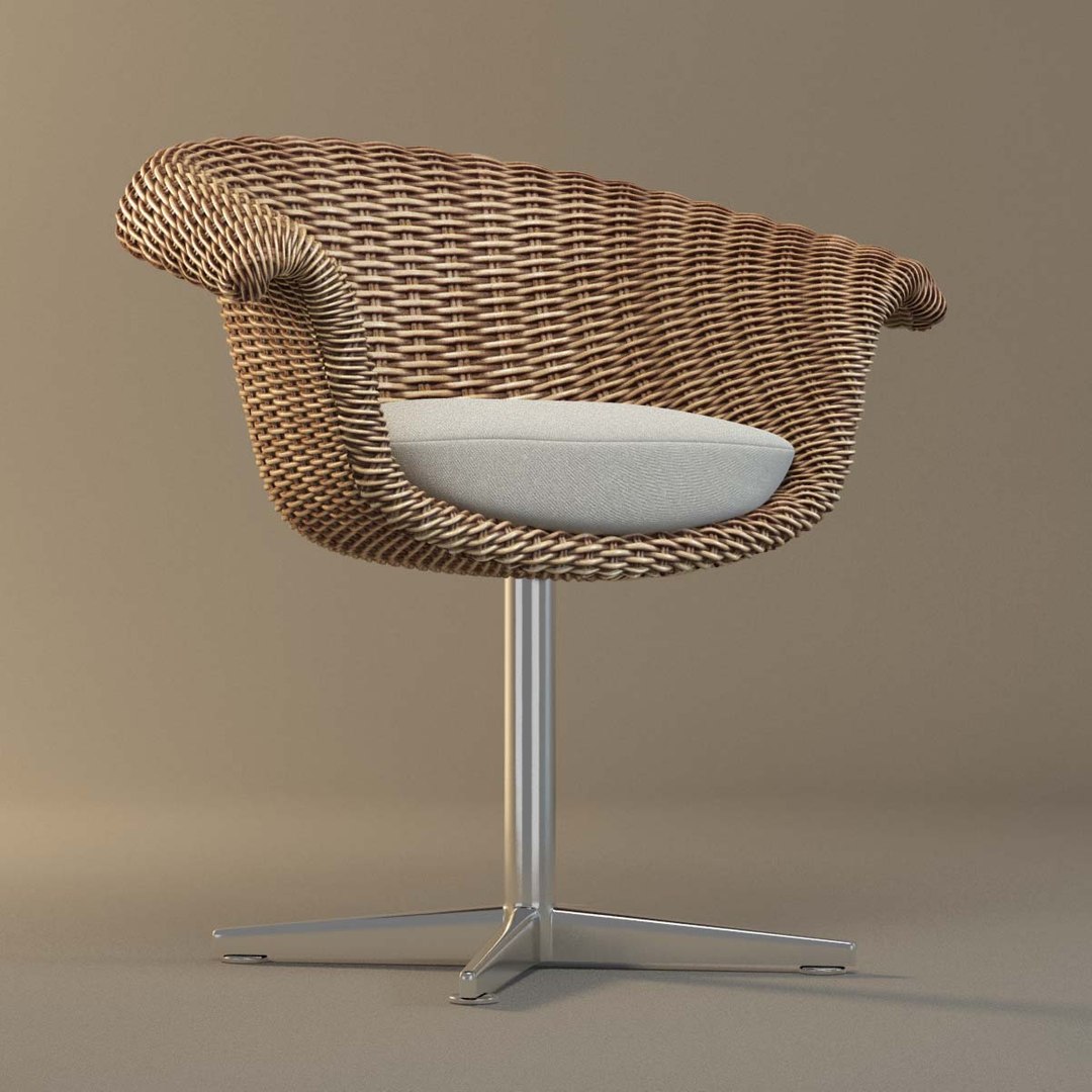 wicker chair 3d model