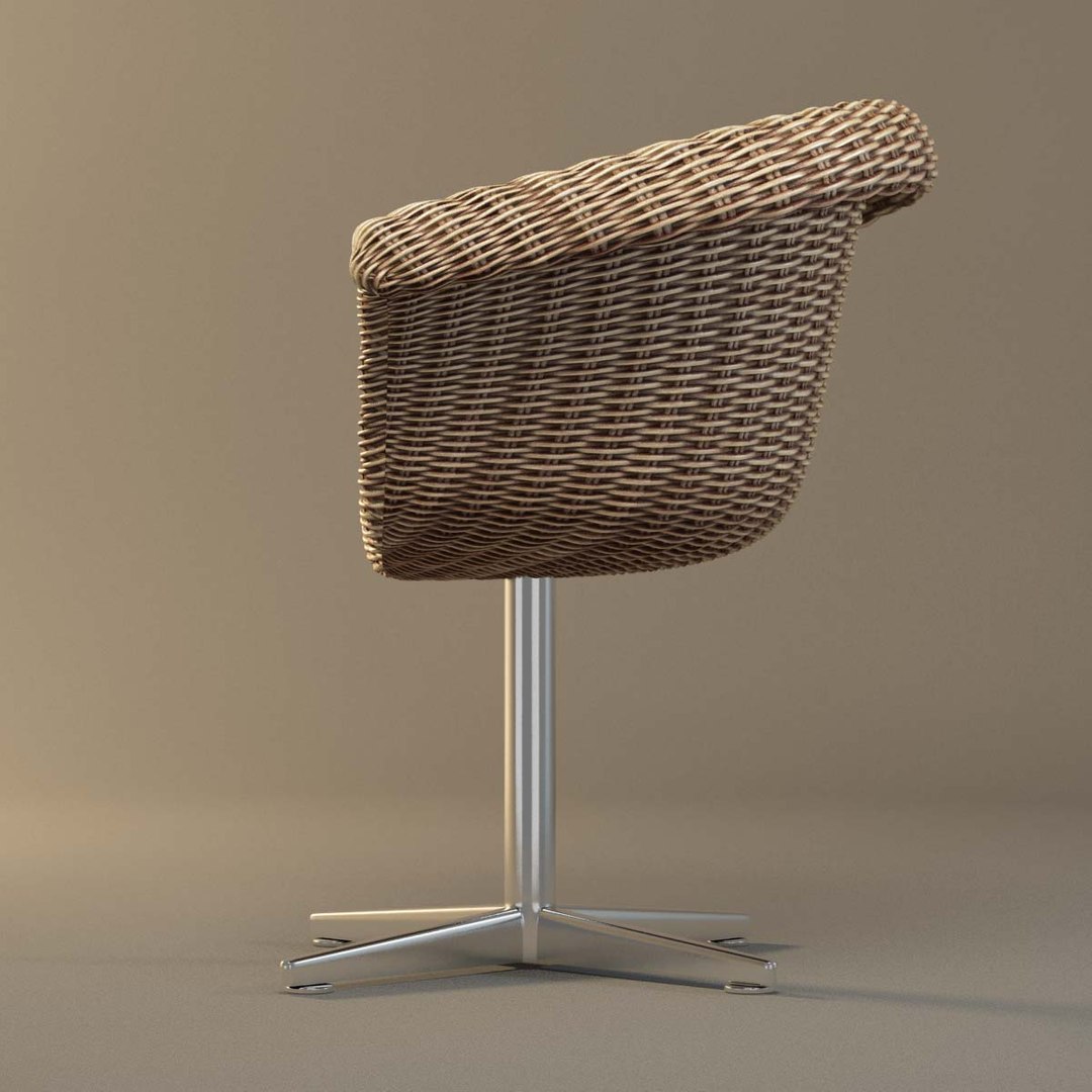 wicker chair 3d model