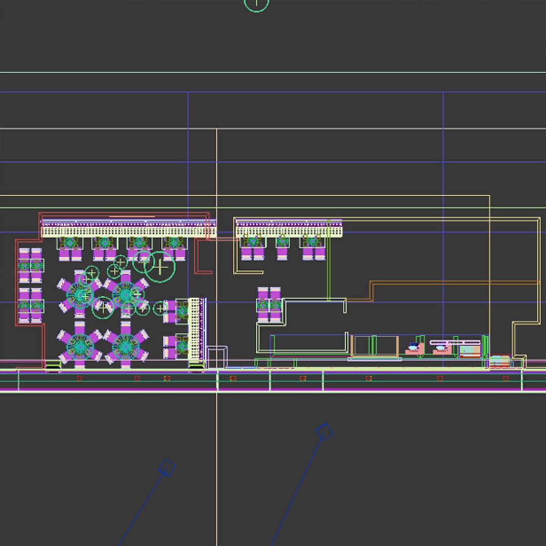 3ds Max Chinese Restaurant Bar