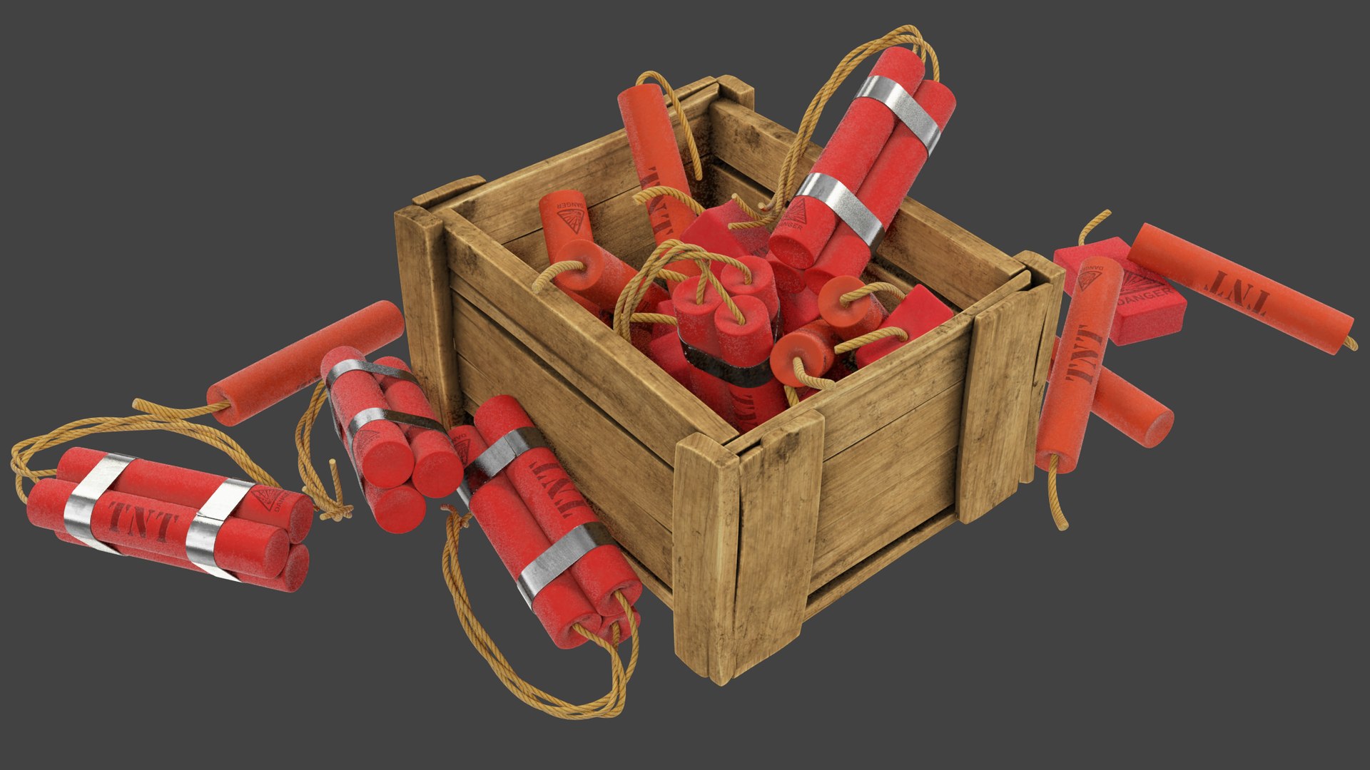 3D Tnt Box - TurboSquid 1451378