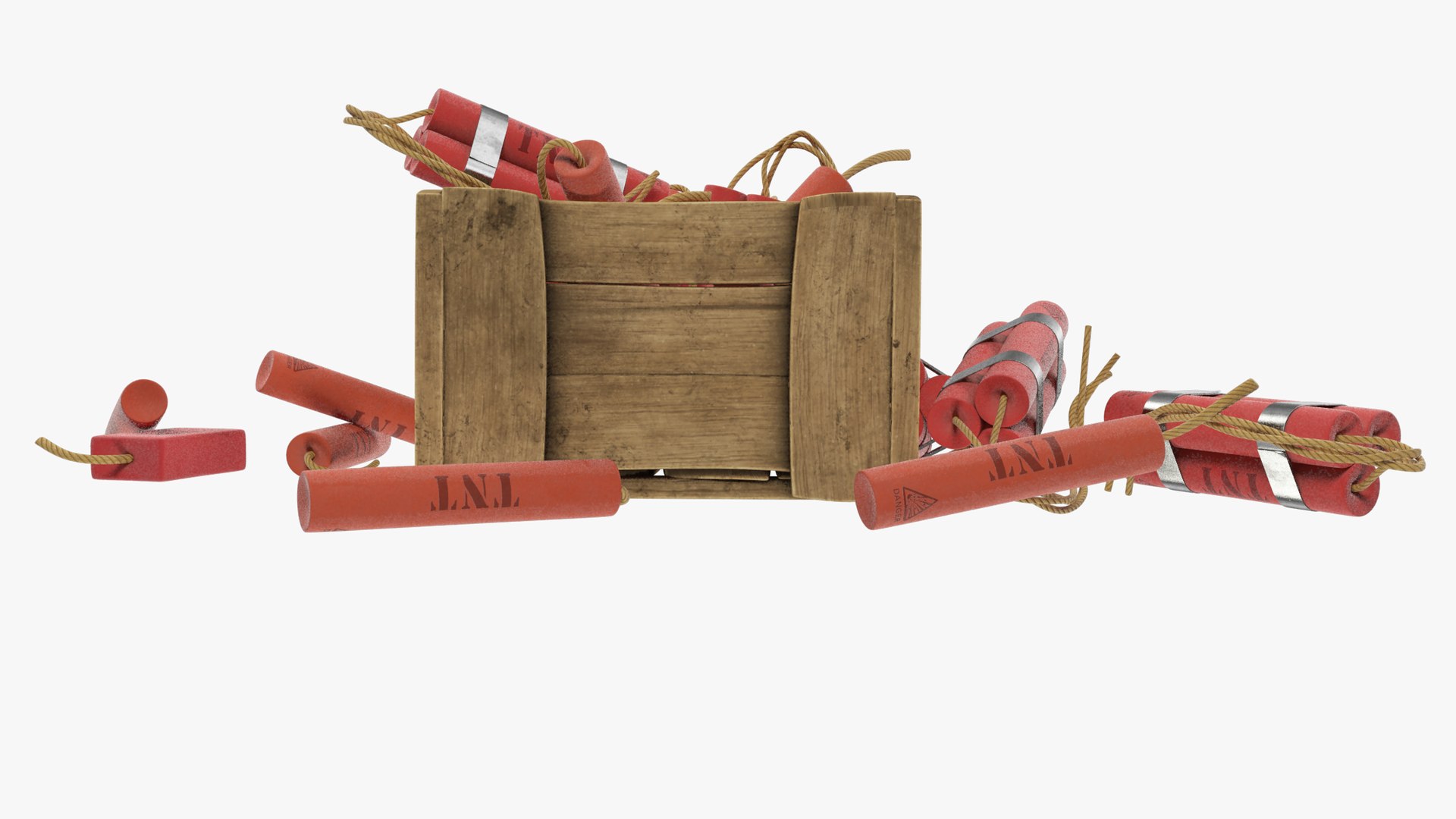 3D Tnt Box - TurboSquid 1451378