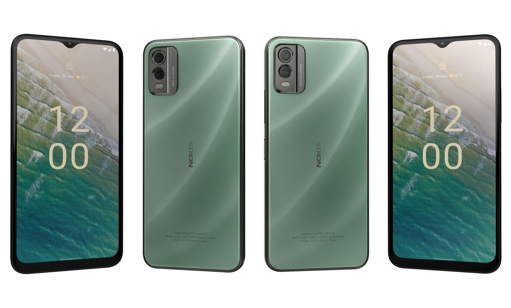 3D model Nokia C32 All Colors - TurboSquid 2070385