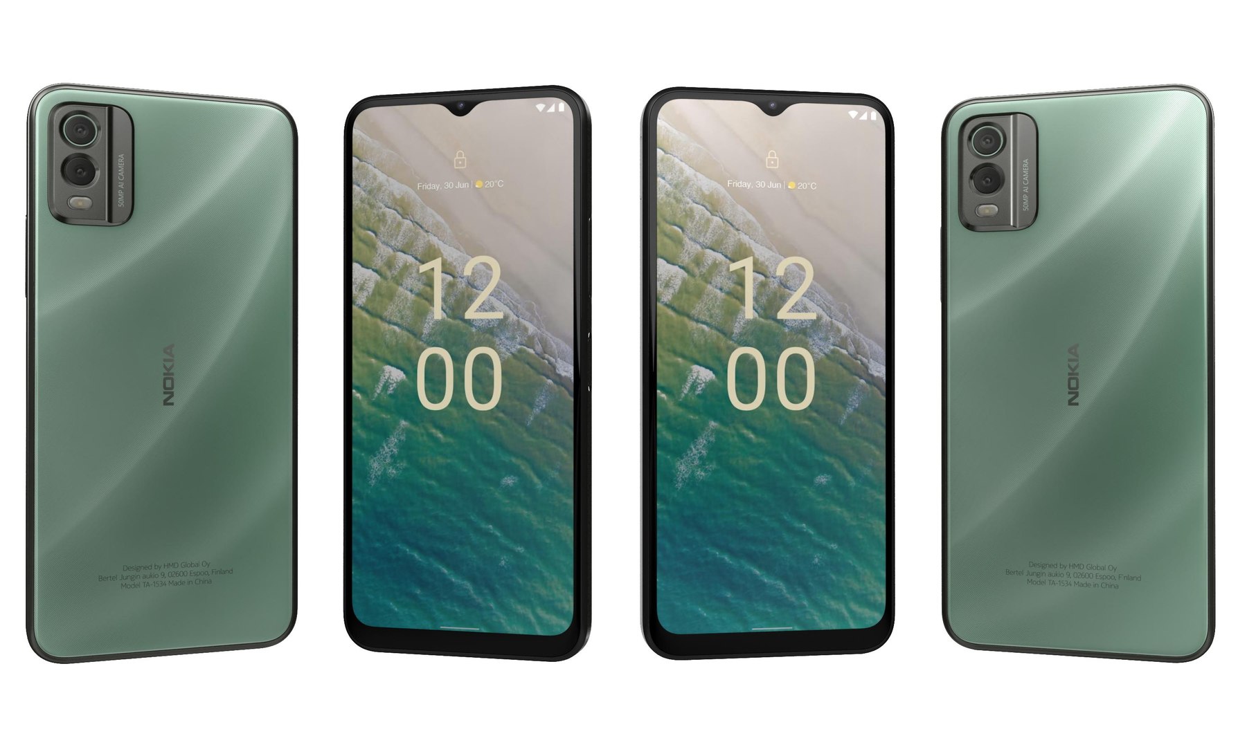 3D model Nokia C32 All Colors - TurboSquid 2070385