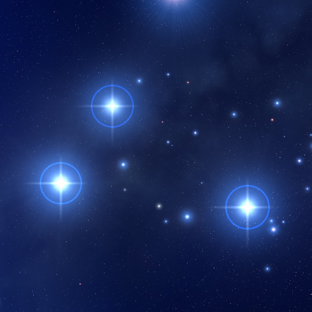 3D Model Pleiades Star Blue - TurboSquid 1649025