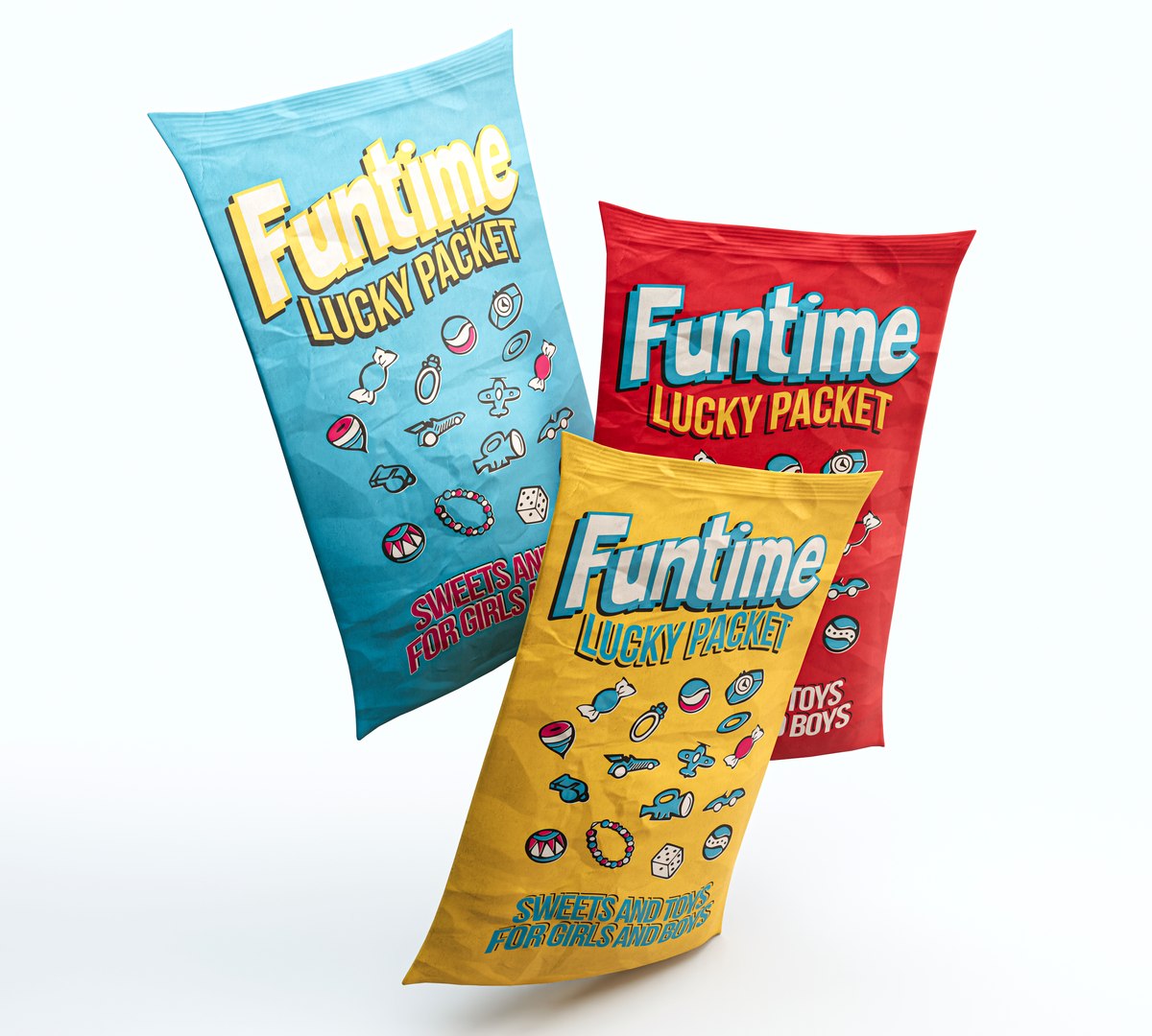 3D Classic Vintage Lucky Packet - TurboSquid 1625108